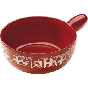 Heidi Cheese Line Mini-Caquelon CH aus Keramik rot 11cm | Swiss Finest