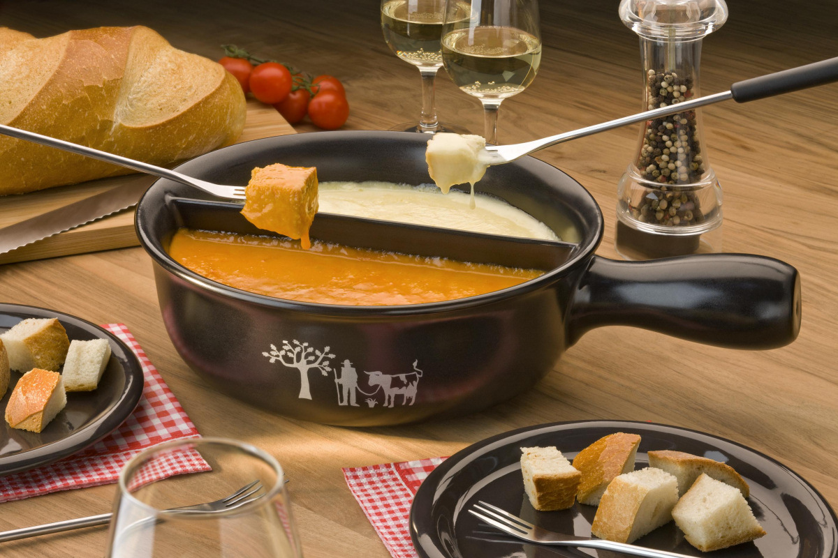 TTM 2-Fondues Fondue Caquelon 22 cm | Swiss Finest
