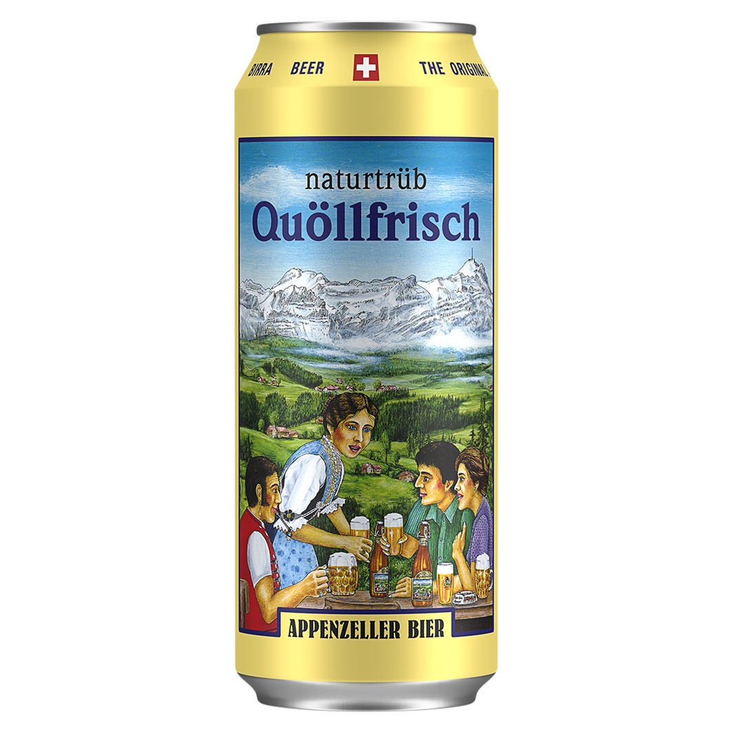 Appenzeller Quöllfrisch Bier trüb Dose 0,5 l | Swiss Finest